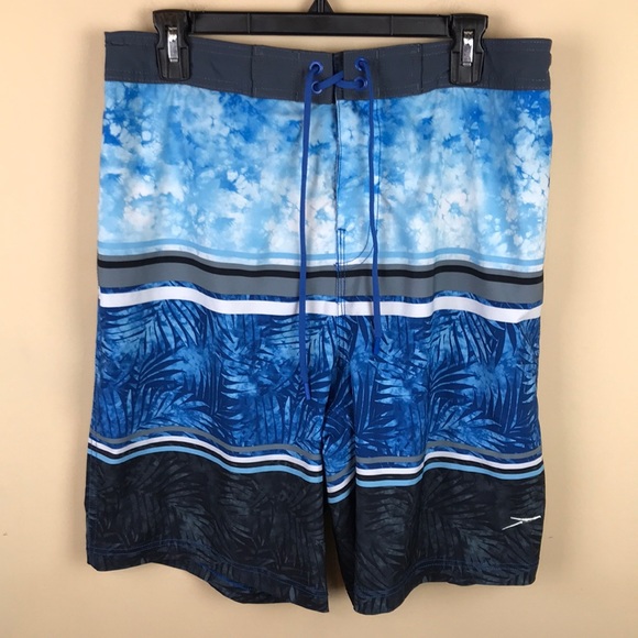 Speedo | Swim | Speedo Mens Leaf Tie Dye Print Stripes Multicolored ...